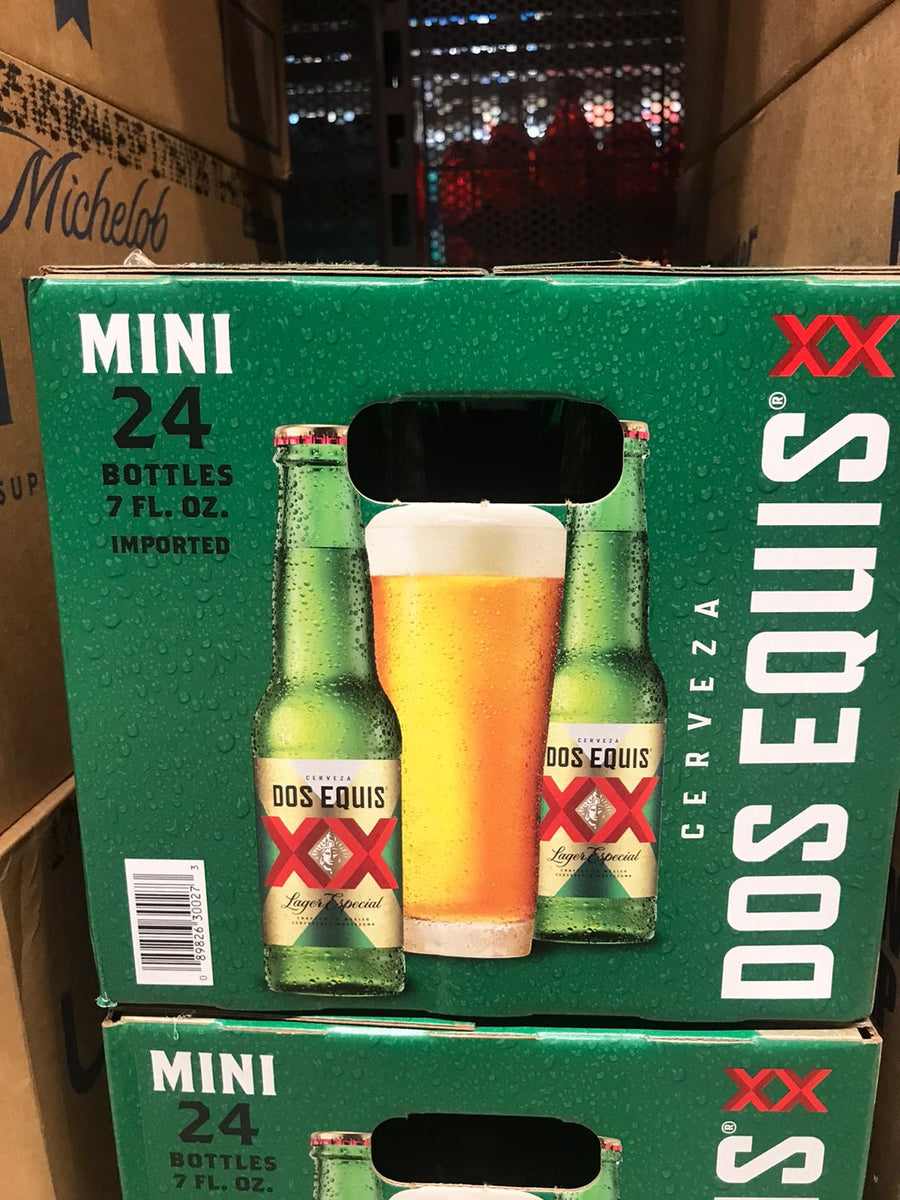 Dos Equis Mini Cerveza Bottles (24 7 Fluid OZ bottles) – GroceriesToGo ...