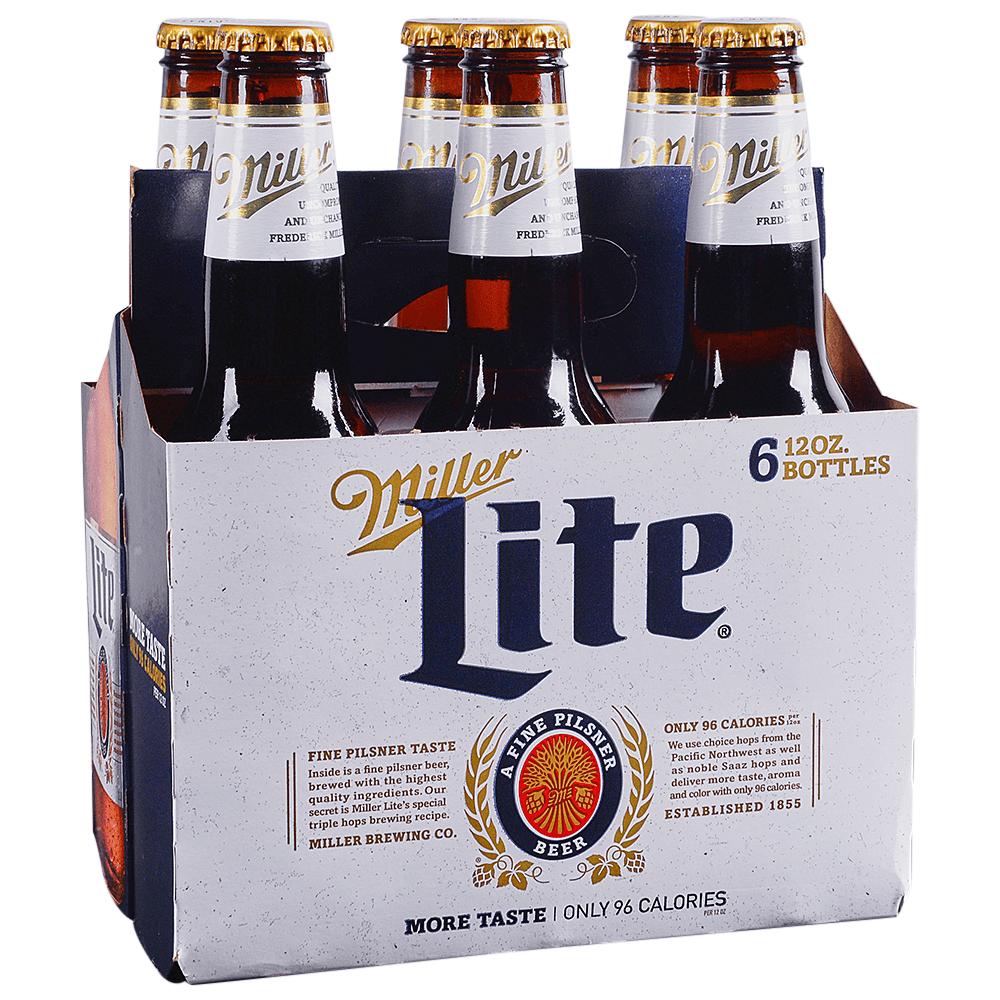 Miller Lite Beer (Bottle) 12oz, 6pk – GroceriesToGo Aruba