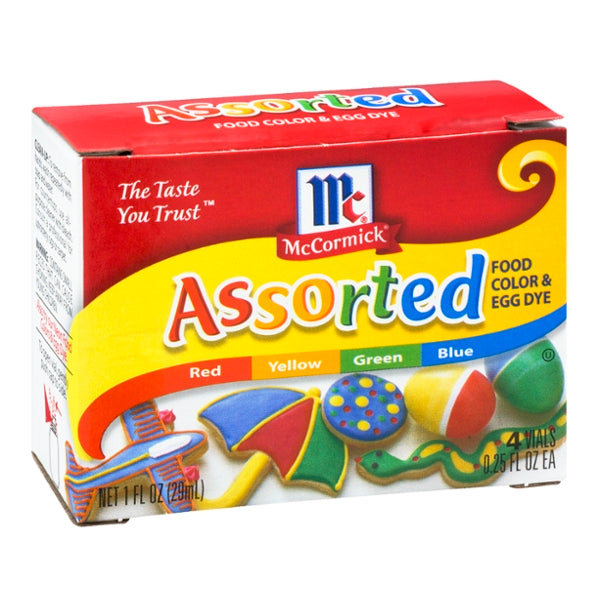 Mccormick Assorted Food Color & Egg Dye - 4ct – GroceriesToGo Aruba
