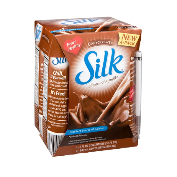 Silk All Natural Chocolate Soymilk - 4ct | Convenient Online Grocery ...