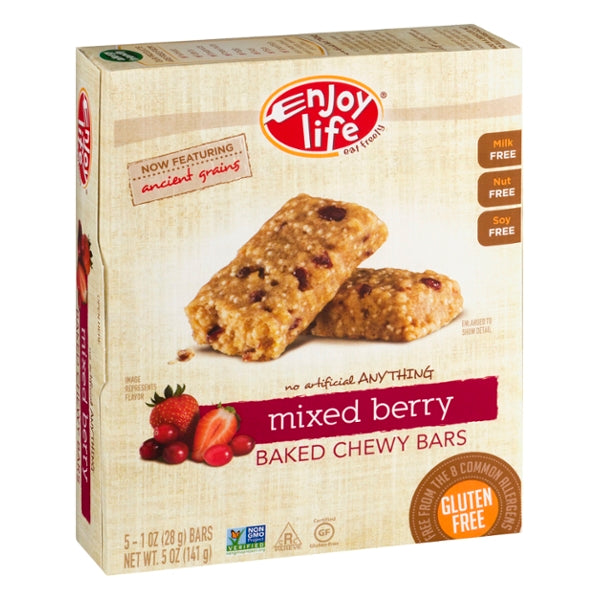 Enjoy Life Baked Chewy Bars Mixed Berry - 5ct – GroceriesToGo Aruba