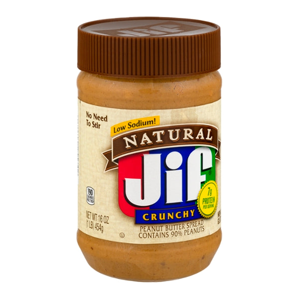 Jif Natural Peanut Butter Crunchy – GroceriesToGo Aruba