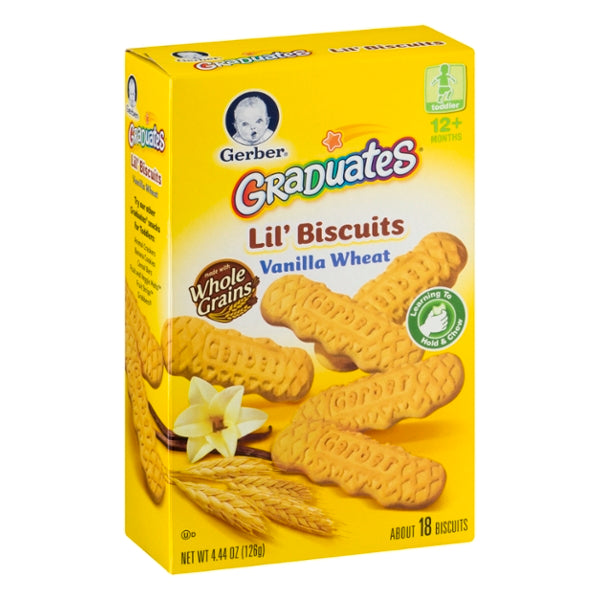 Gerber Graduates For Toddlers Lil' Biscuits Vanilla Wheat | Convenient ...