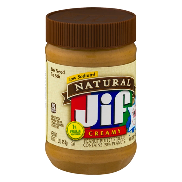 Jif Natural Creamy Peanut Butter Spread – GroceriesToGo Aruba
