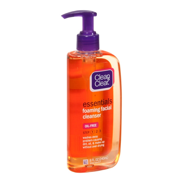 Clean & Clear Essentials Foaming Facial Cleanser Oil-Free | Convenient ...