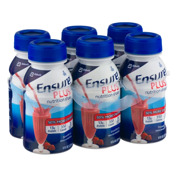 Ensure Plus Nutrition Shake Strawberry - 6pk | Convenient Online ...