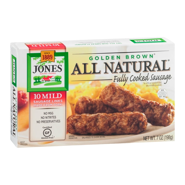 Jones All Natural Golden Brown Cooked Sausage Mild | Convenient Online ...