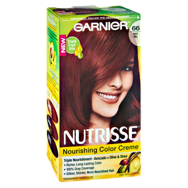 Garnier Nutrisse 66 True Red Nourishing Color Creme Permanent ...